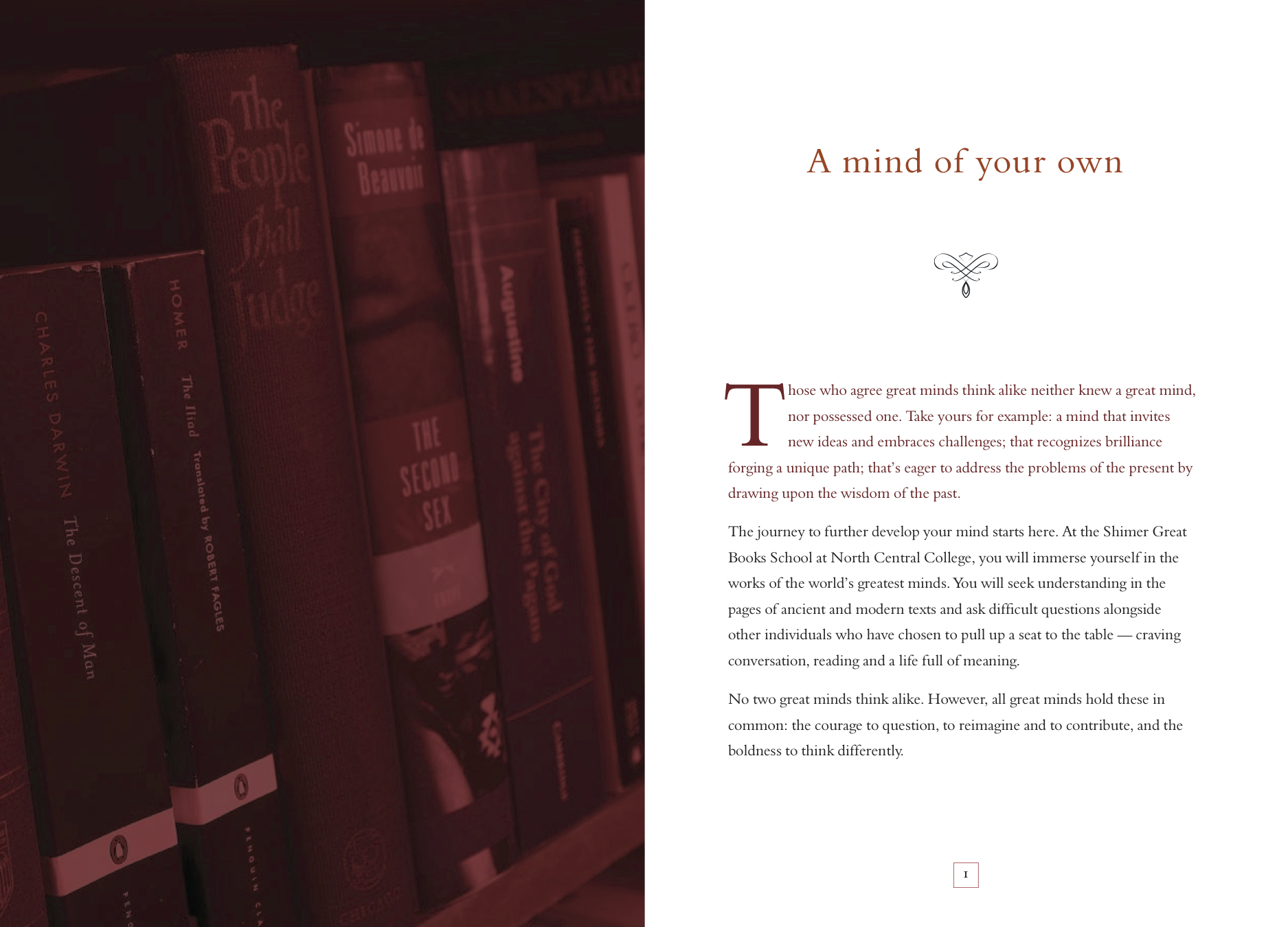 Shimer Great Books School Brochure – Jordan Chepke